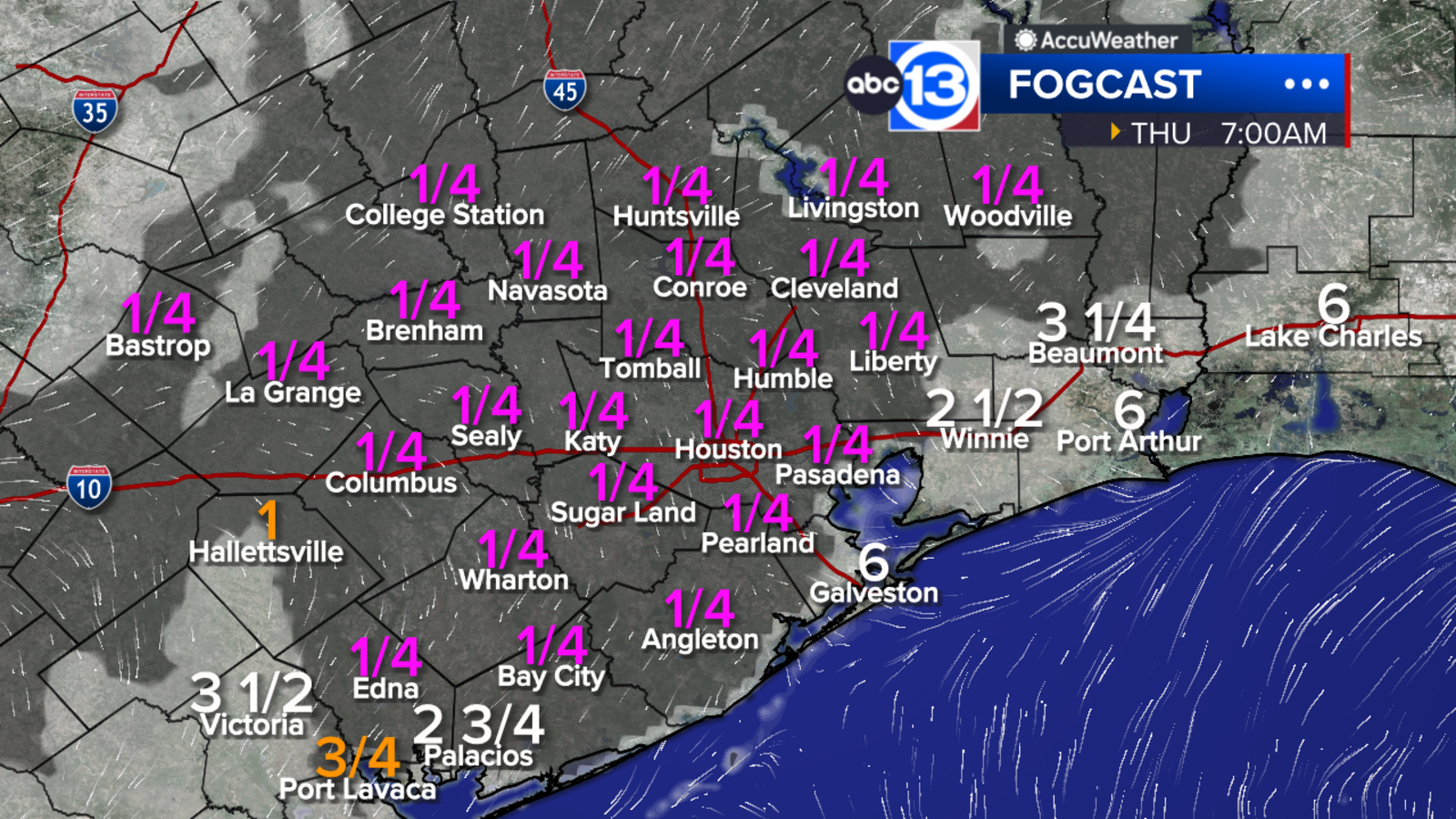 Houston Weather: Dense fog possible tonight, drier weather for the rest ...