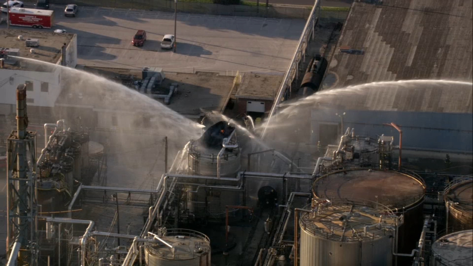 Crews respond to fire at Koppers Inc. chemical plant near Stickney ...