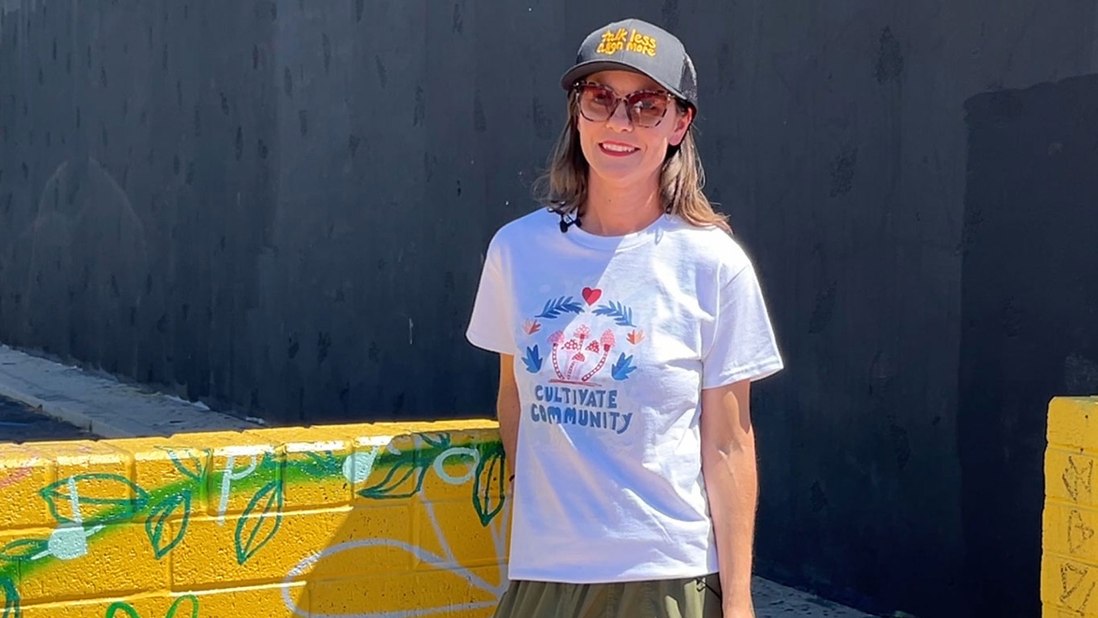 Amy Smith "Cultivate Community" t-shirt supports Feed SoCal food drive ...