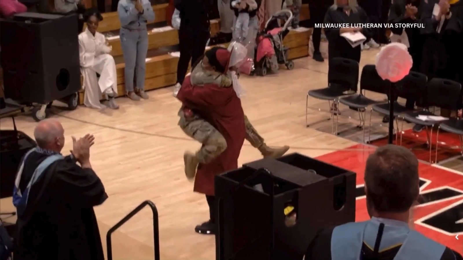 2-127th Infantry Battalion military sister surprises brother Kalen ...