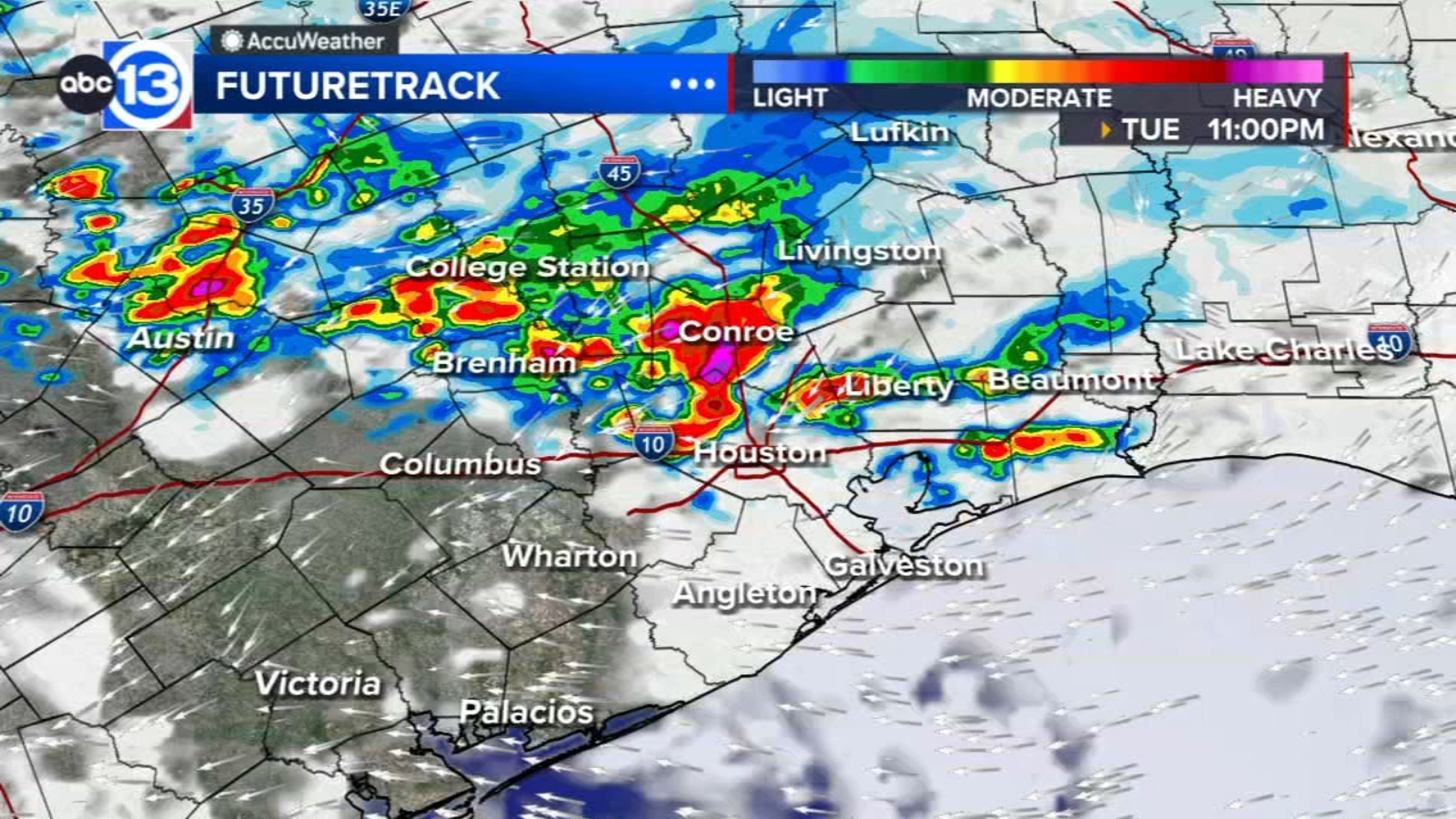 Houston Weather: Two rounds of storms possible Tuesday, tropical air ...