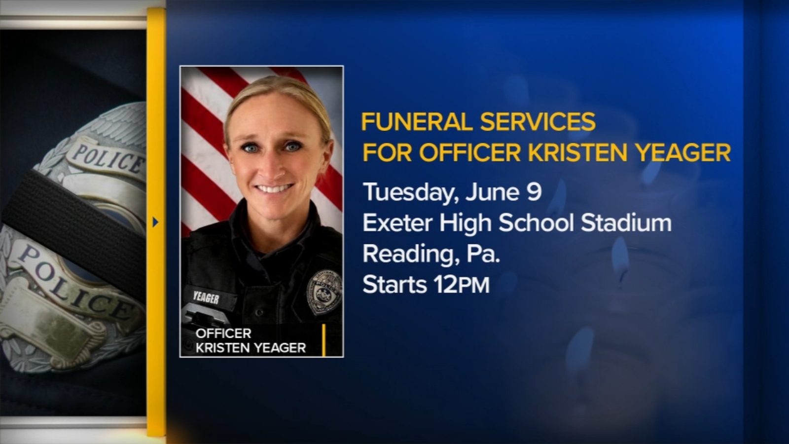 Funeral services announced for fallen Berks Co. police officer - 6abc ...