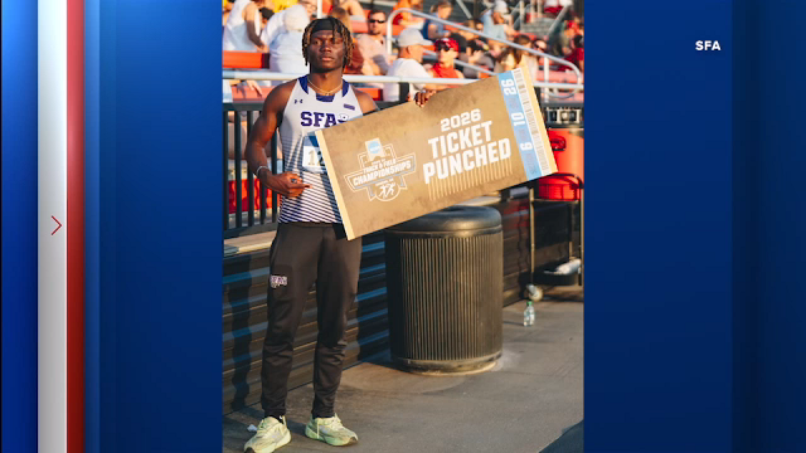 Stephen F. Austin University deaf track standout Jarvis Anderson ...