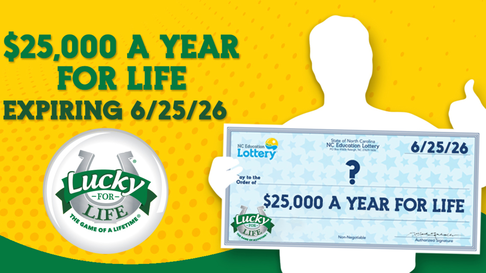 Time running out for lucky NC lottery player to claim $25K for life ...