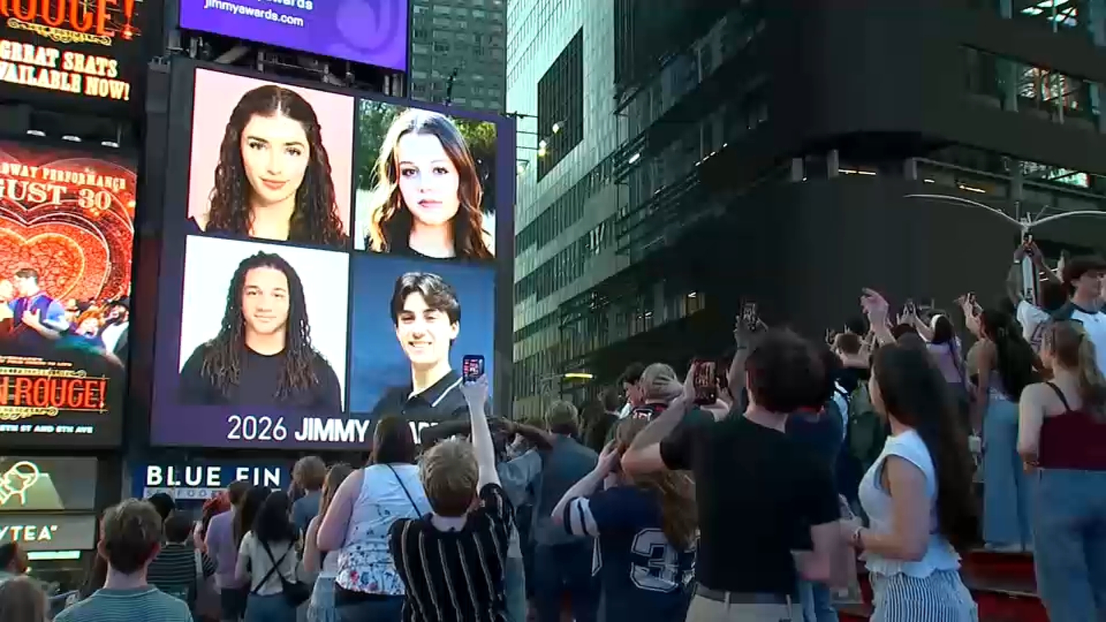 Los rostros de los nominados a los premios Jimmy 2026 se muestran en ...