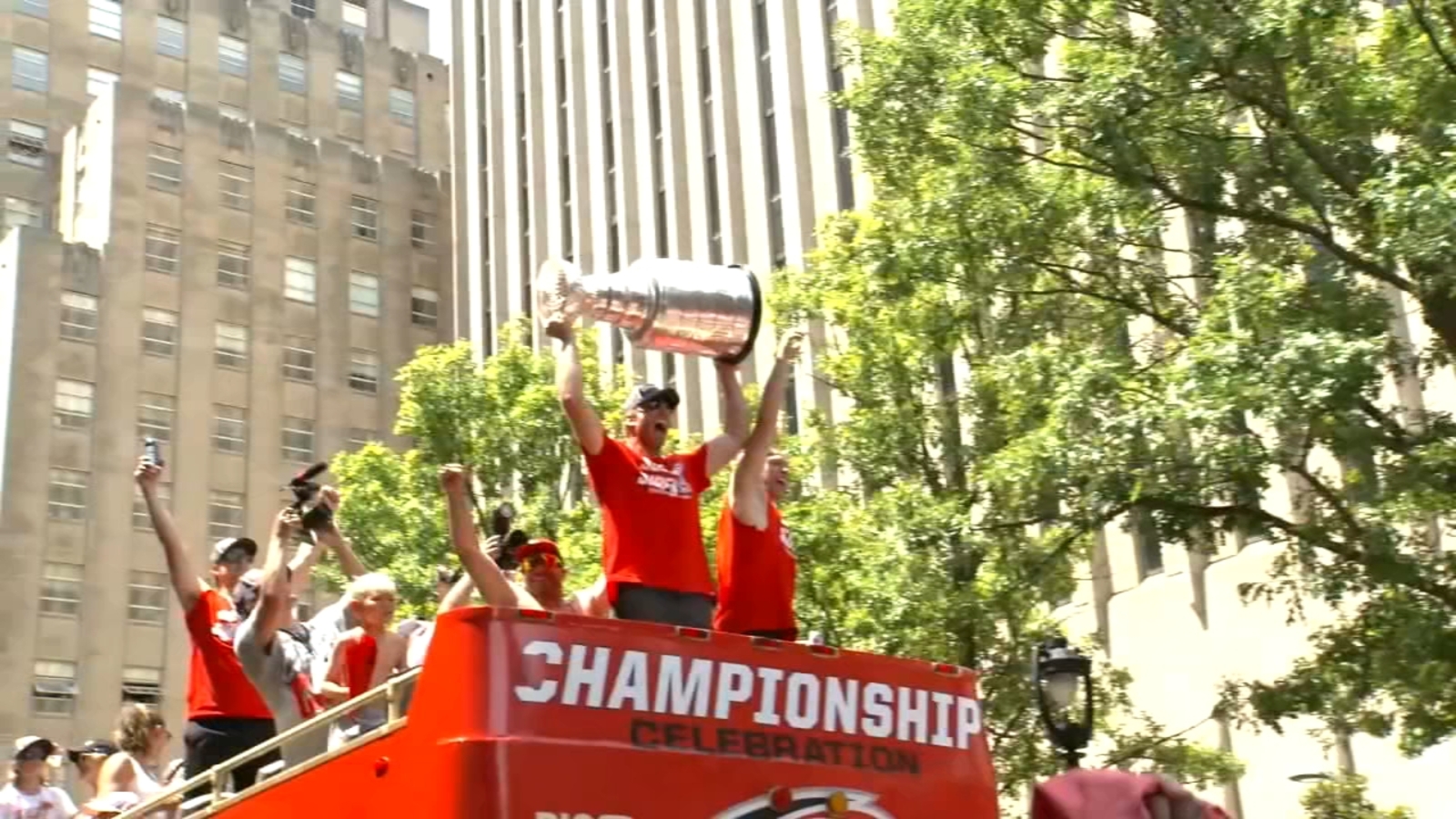 Captain Cup: Staal hoists trophy through victory parade route - ABC11 ...