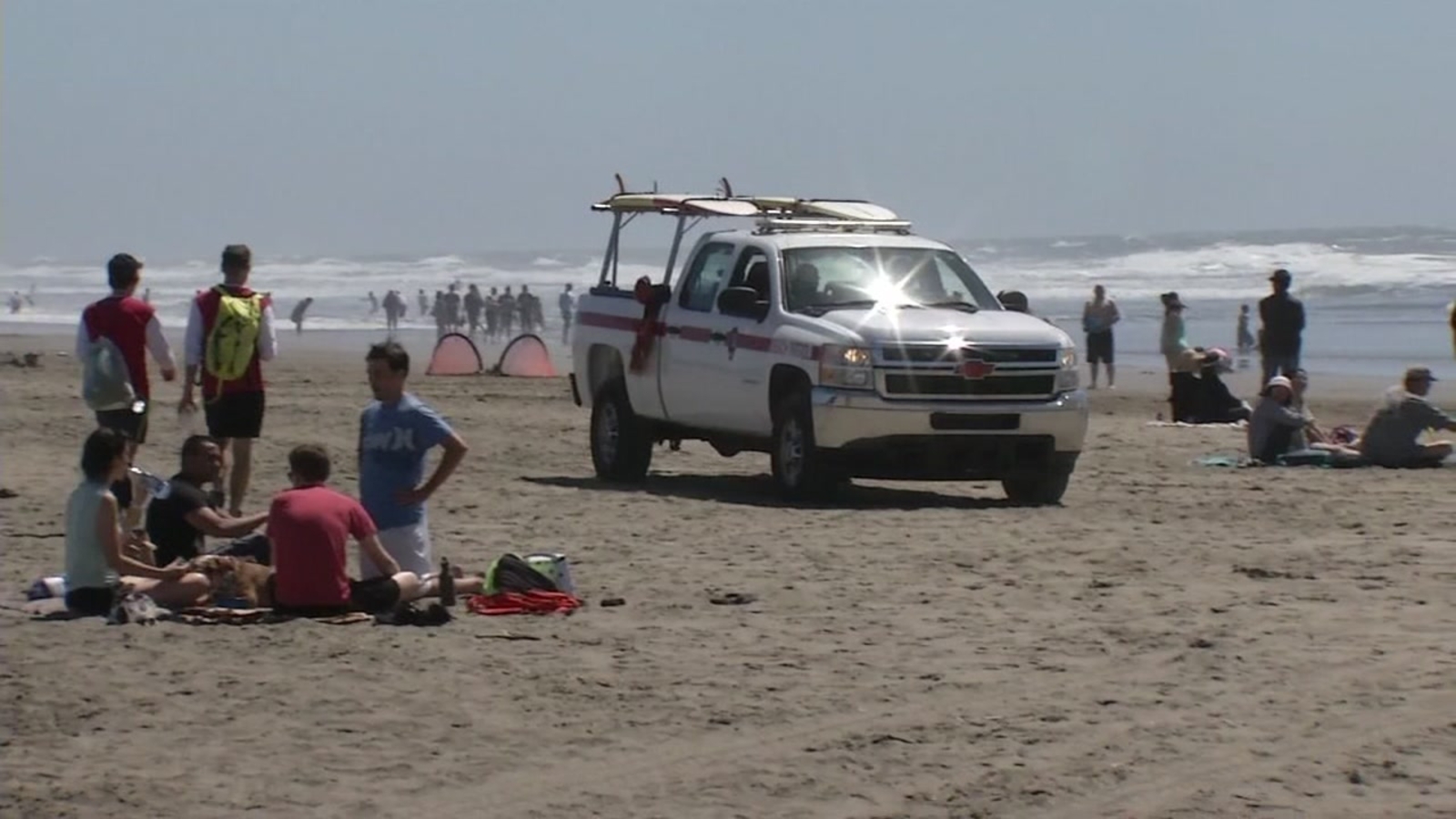 Lifeguards rescue teen girl caught in rip wave at San Francisco's Ocean ...