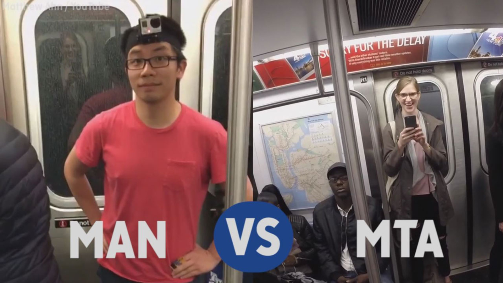 Man races MTA train on foot - and wins - ABC7 New York