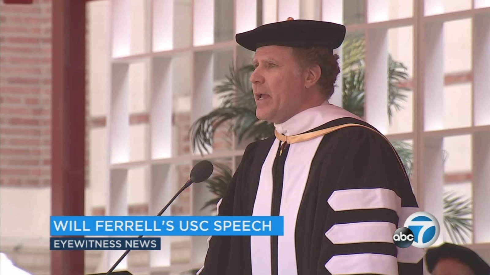 Will Ferrell belts love ballad to graduating USC students - ABC7 Los ...