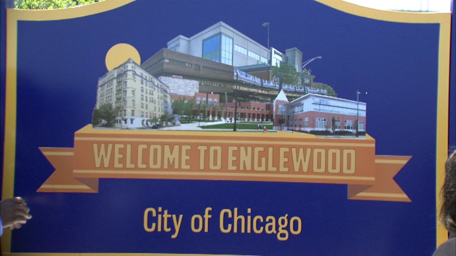 'Welcome to Englewood' sign greets visitors at 63rd, Yale - ABC7 Chicago