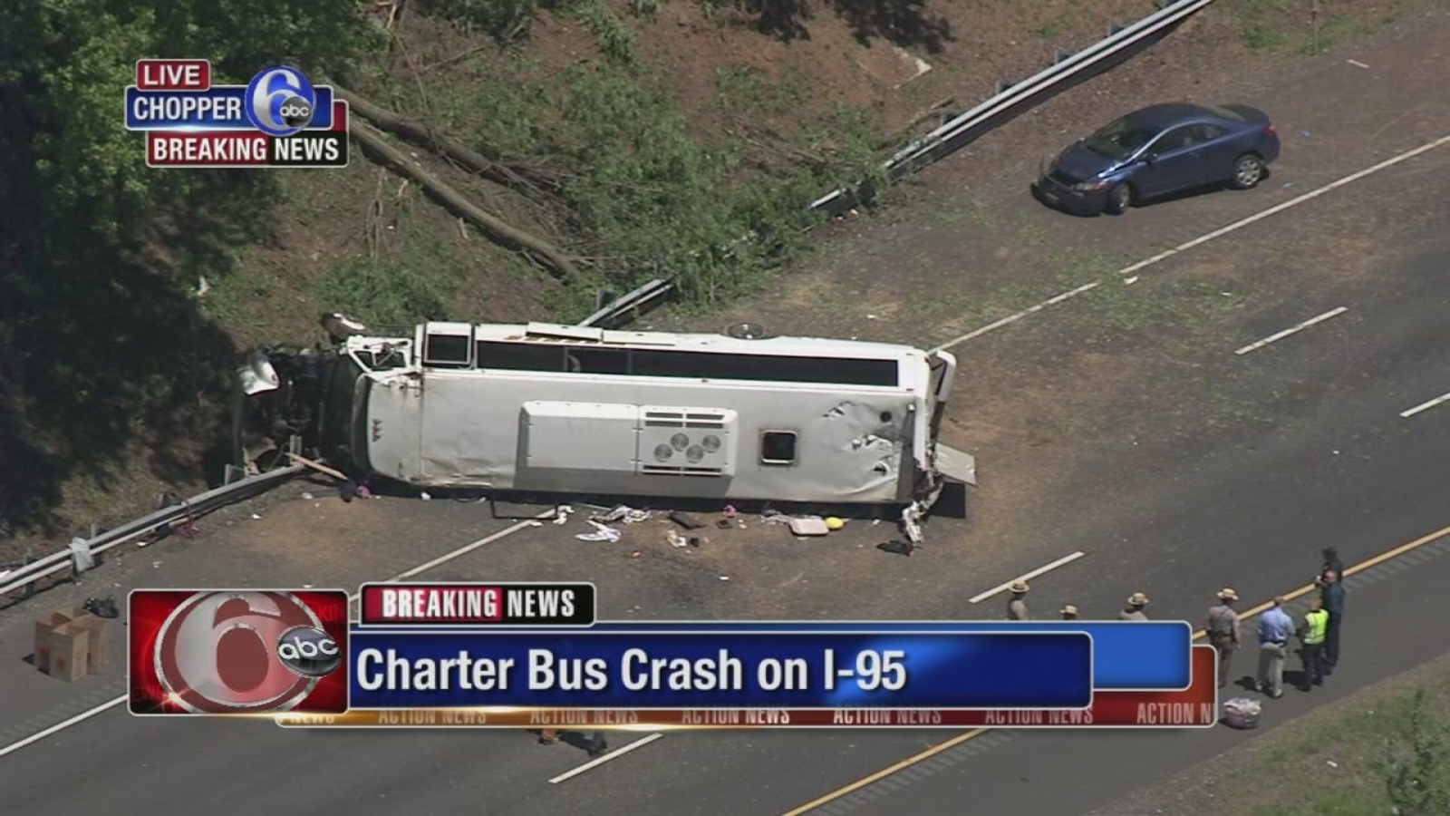 Dozens injured after charter bus crash in Maryland - ABC13 Houston