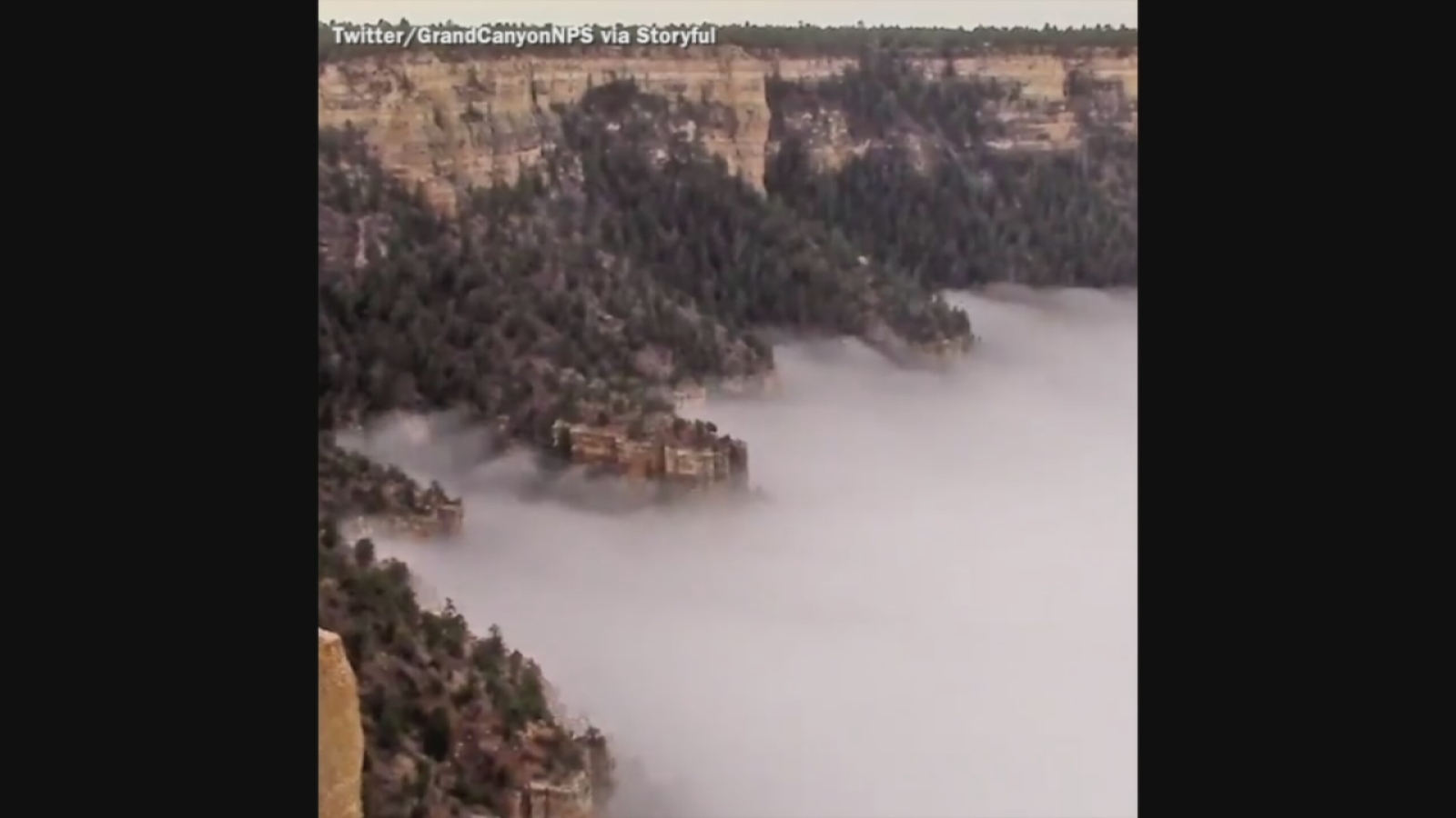 VIDEO: Breathtaking footage captures cloud inversion in the Grand ...