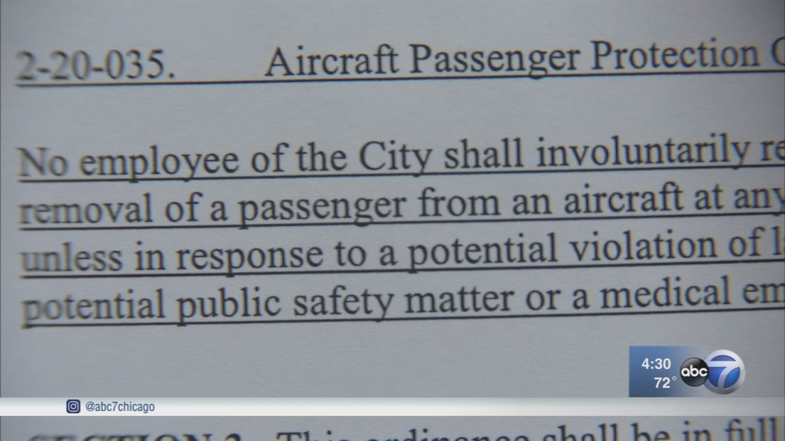 Air passenger protection ordinance passes City Council Committee - ABC7 ...