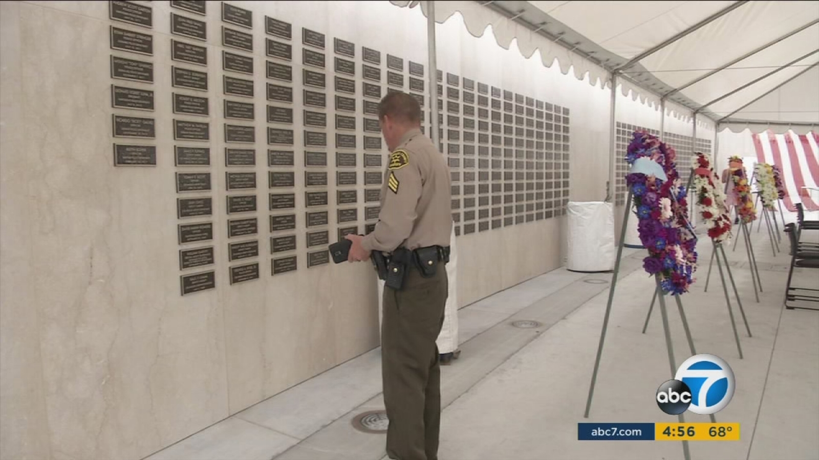 LASD adds new names to Fallen Officers Memorial wall - ABC7 Los Angeles