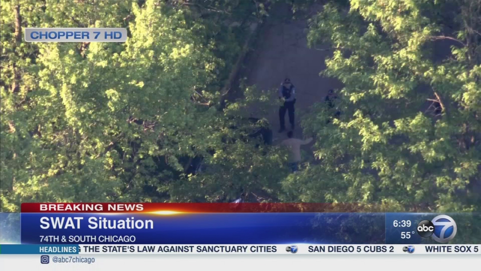 SWAT team responds to report of man with gun in South Shore - ABC7 Chicago