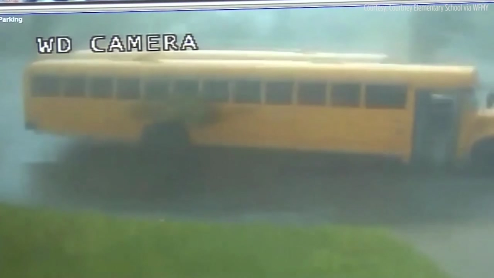 Footage shows 125 mph winds batter NC elementary school with students ...