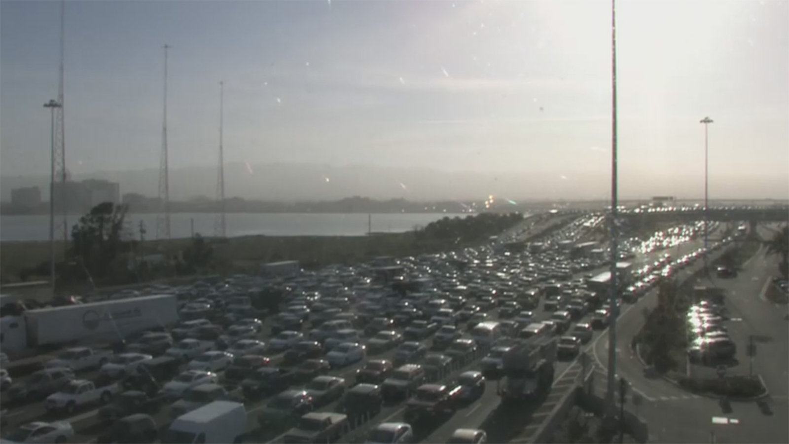 Overturned vehicle cleared from westbound lanes of Bay Bridge - ABC7 ...