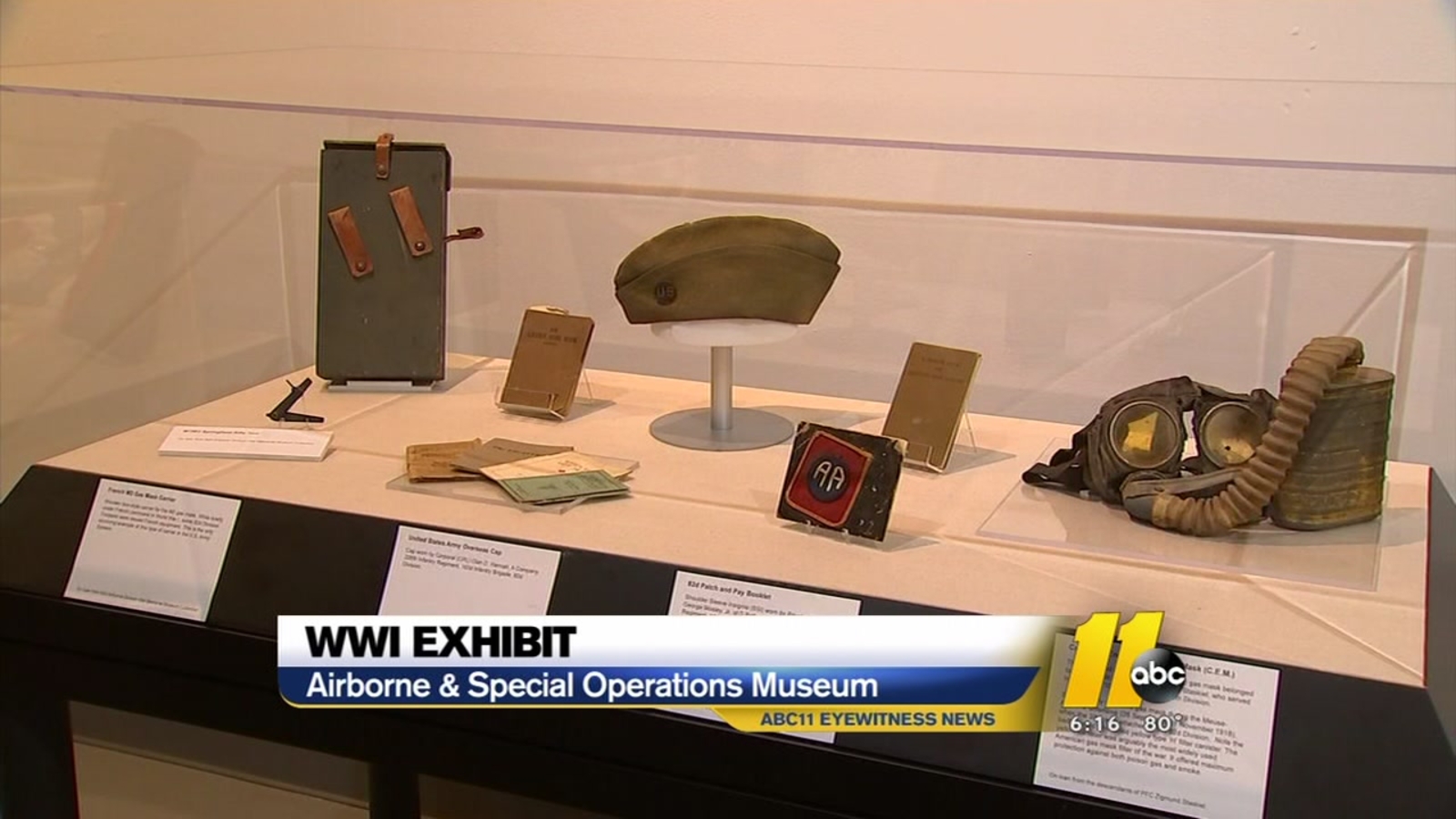 Fayetteville exhibit features unique look at World War I - ABC11 Raleigh-Durham