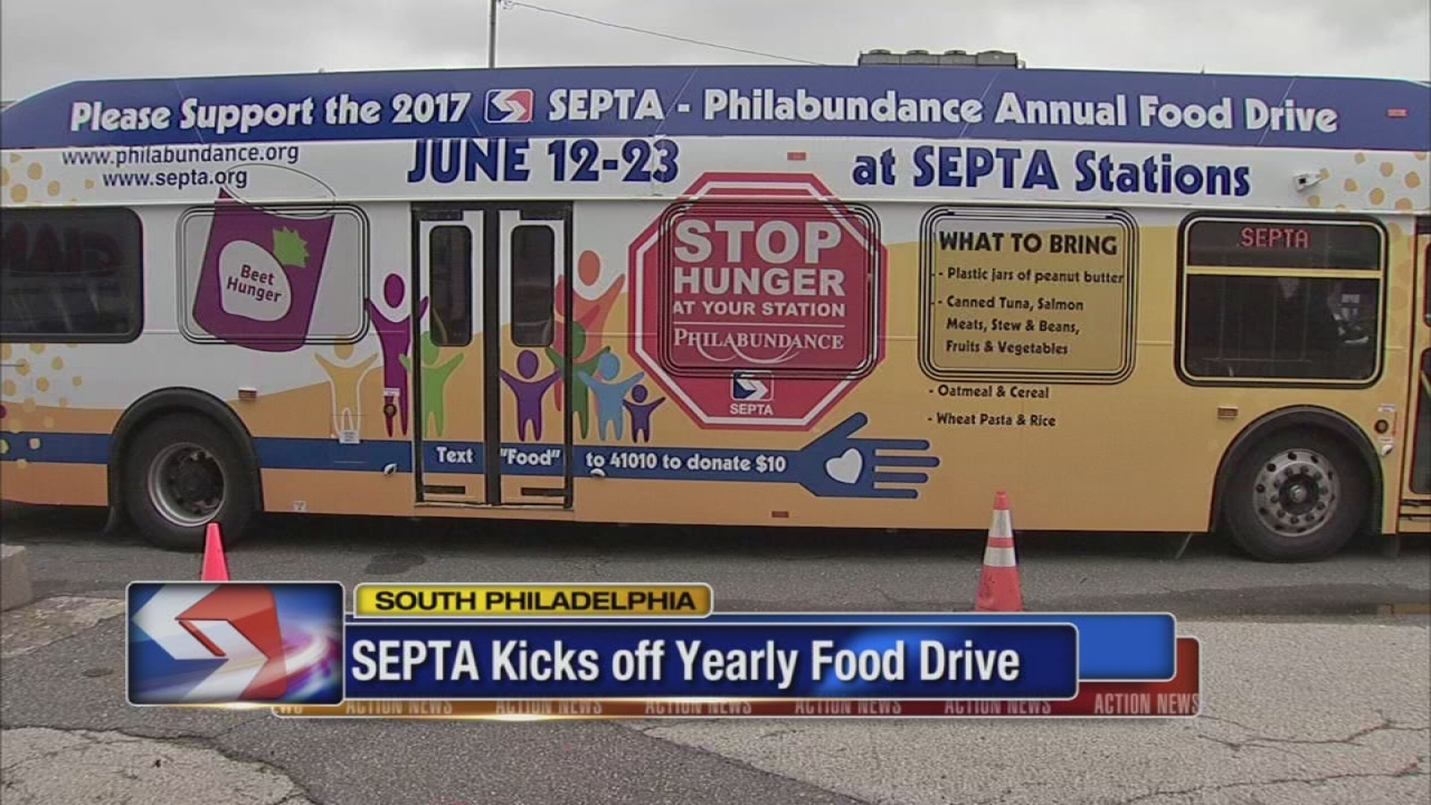 "Stop hunger at your station" program - 6abc Philadelphia