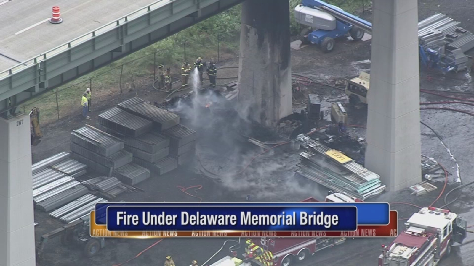 All SB lanes of Delaware Memorial Bridge reopen after fire - 6abc ...