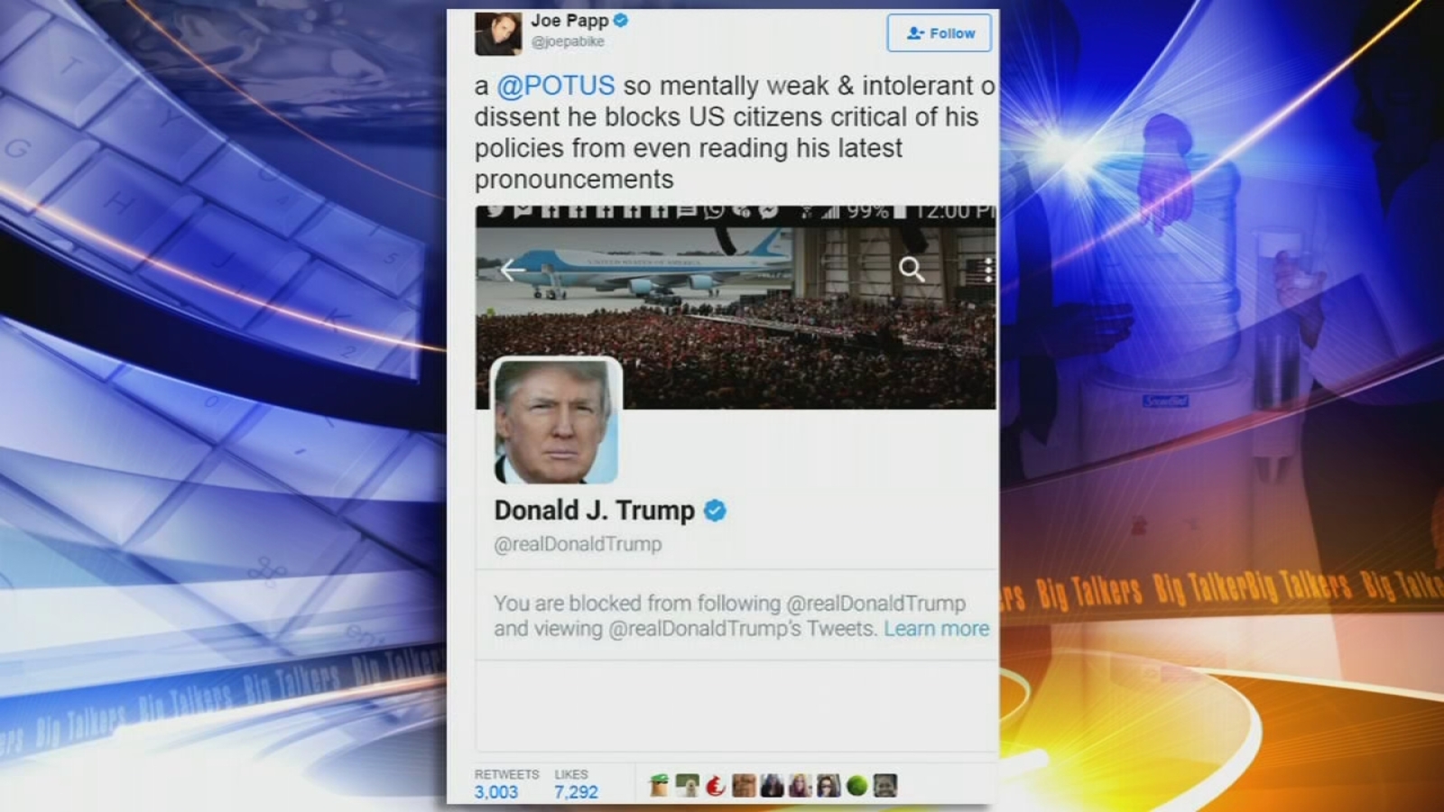 Twitter users, blocked by Trump, cry censorship - 6abc Philadelphia