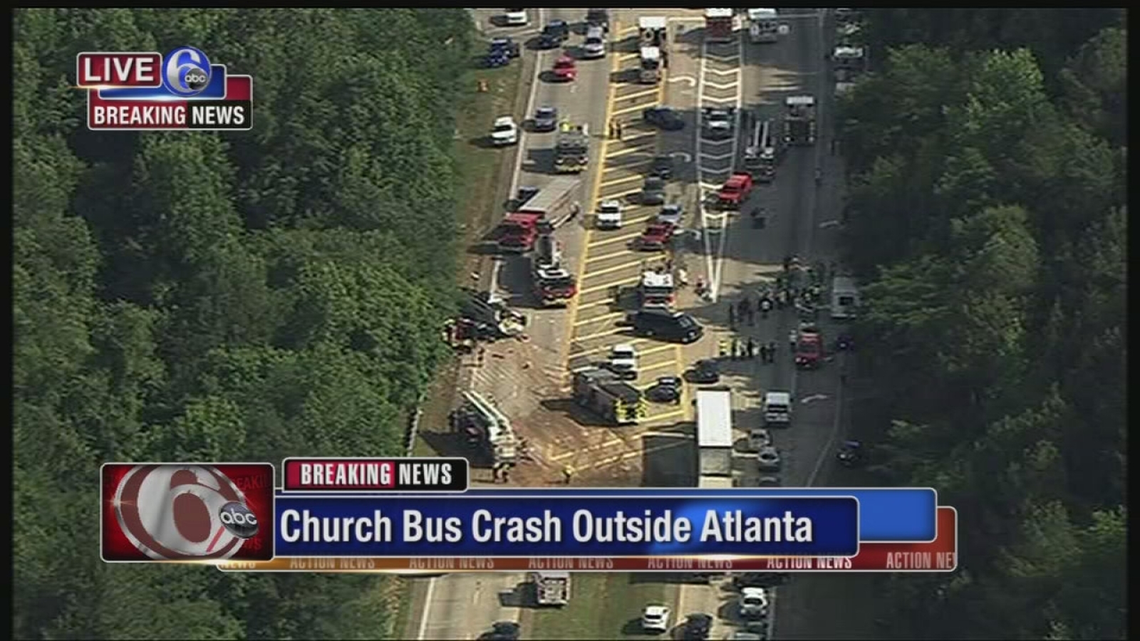 Church bus crashes in Atlanta area; 1 dead - 6abc Philadelphia