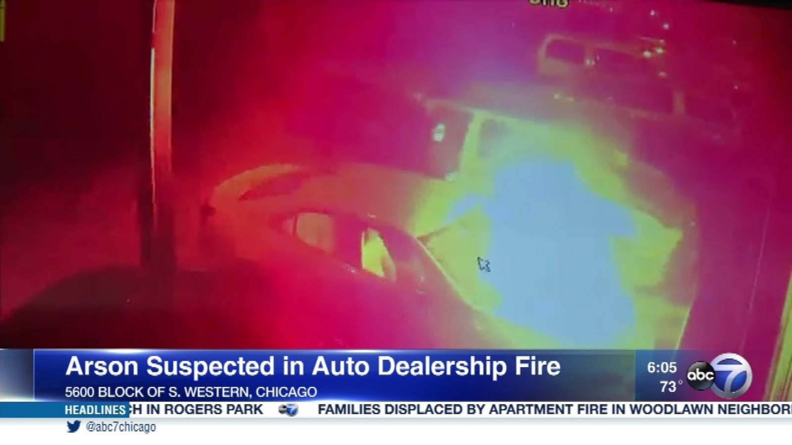 Arson suspected in fire at Gage Park car dealership - ABC7 Chicago