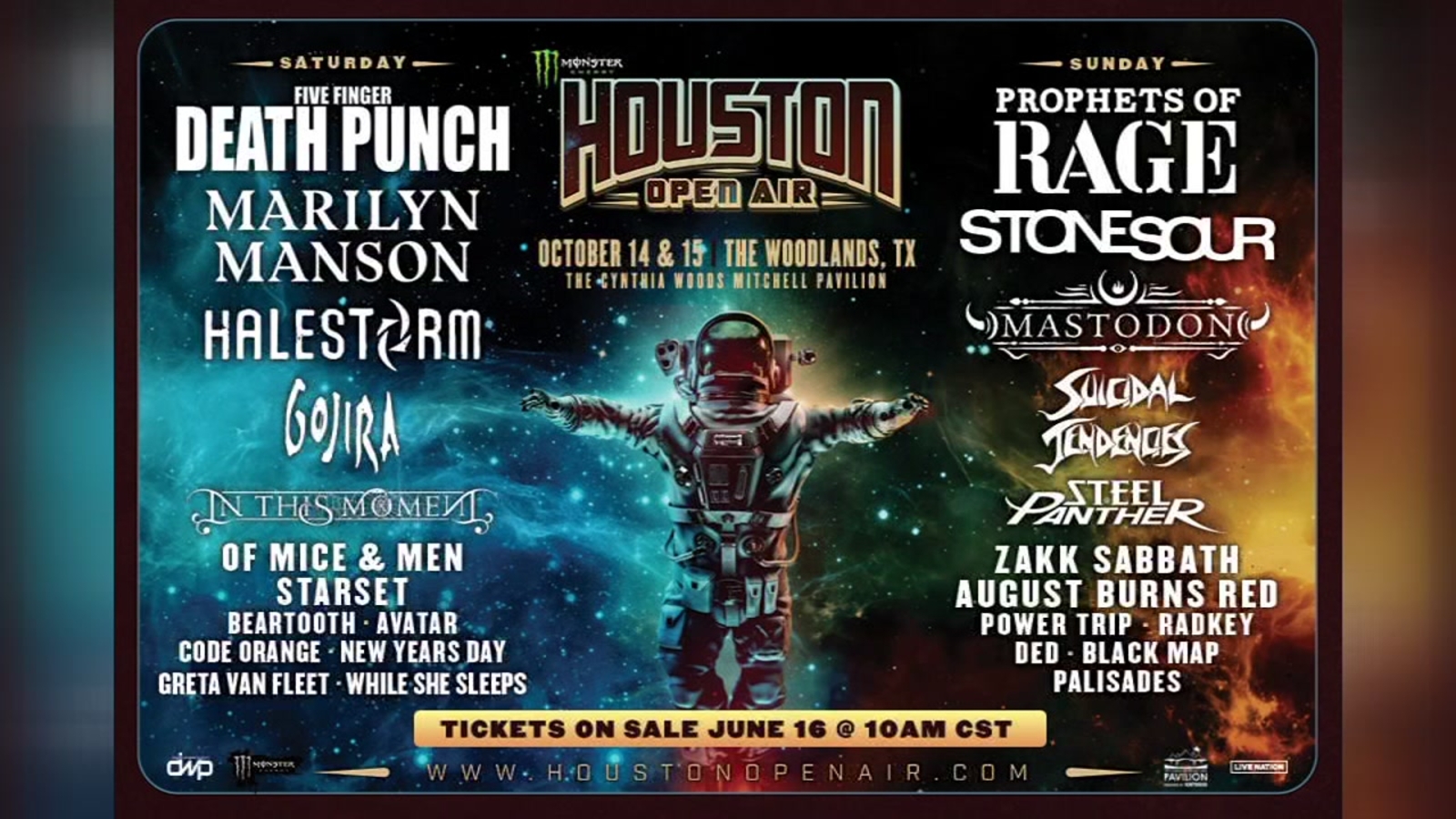 Open Air Festival lineup released - ABC13 Houston