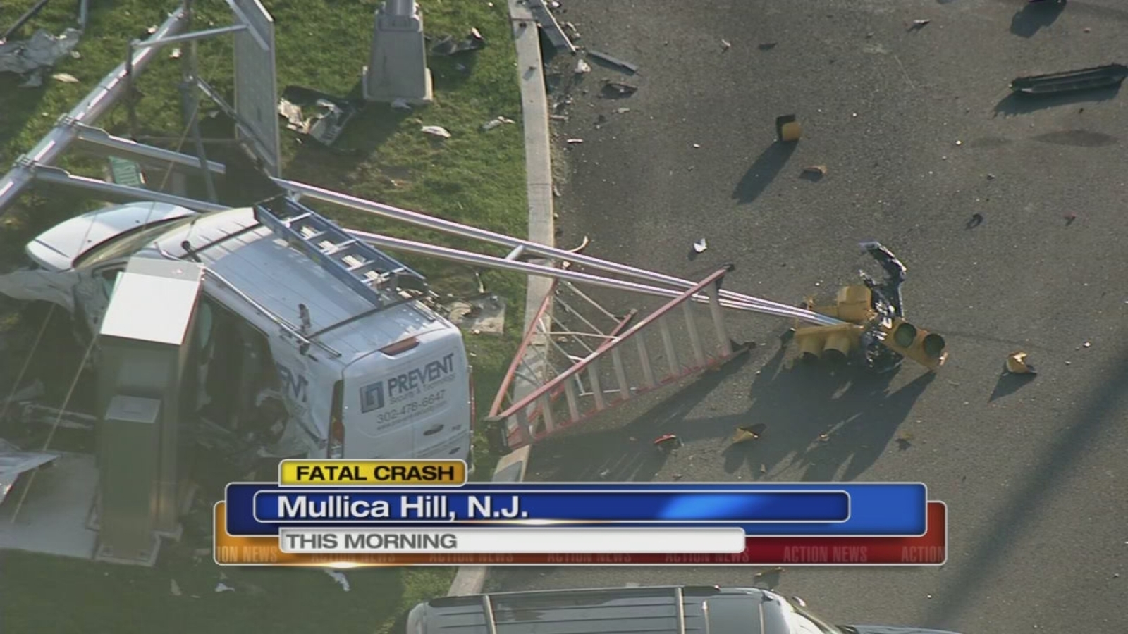 Driver ejected, killed in Mullica Hill, N.J. crash - 6abc Philadelphia