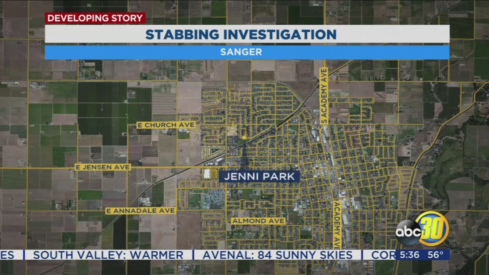 Sanger police investigating stabbing of 18-year-old at park - ABC30 Fresno