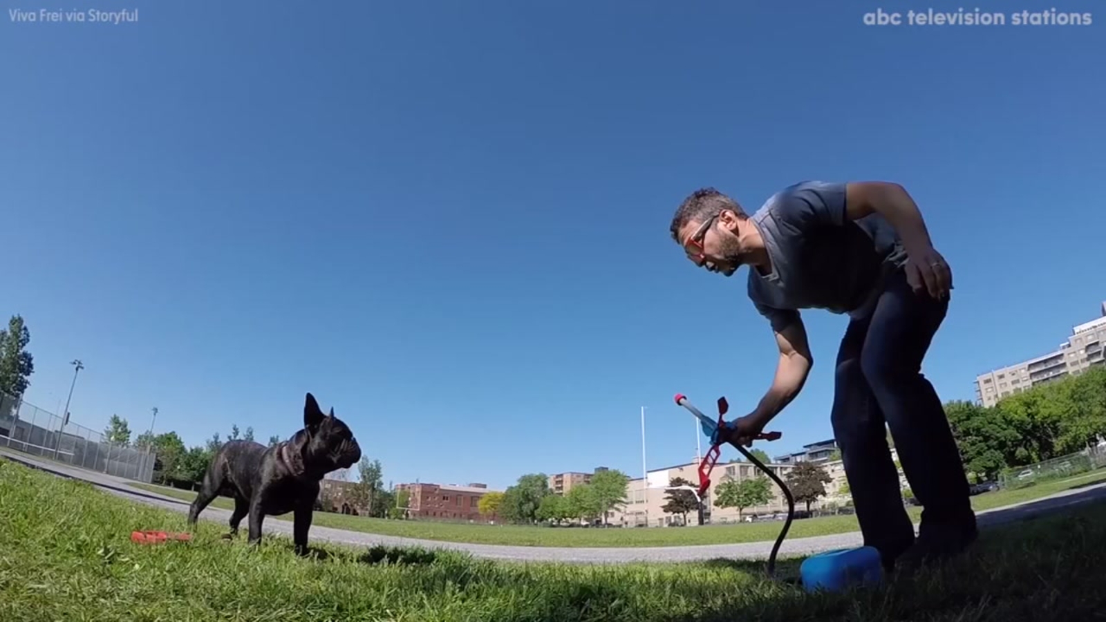 Man makes rocket toy for his dog - ABC7 San Francisco