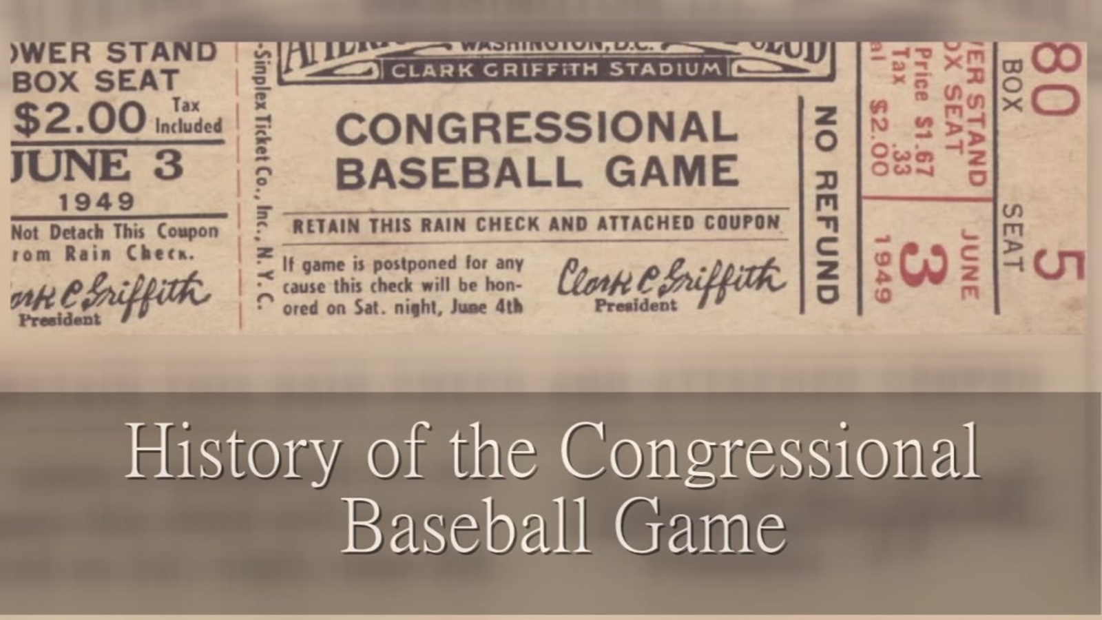 History of the century old Congressional baseball game - ABC13 Houston