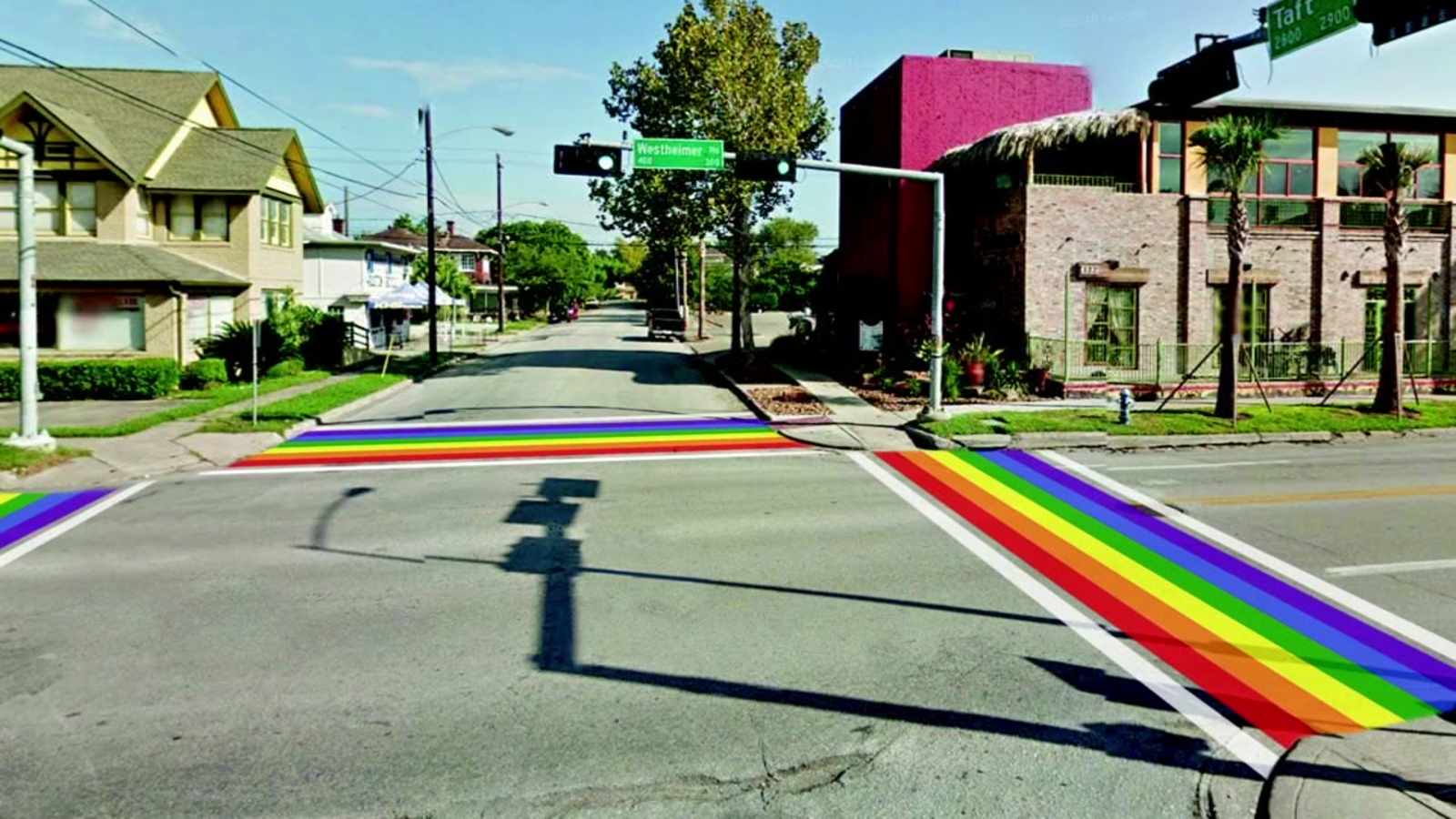 Pride crosswalk honoring LGBT community coming to Montrose - ABC13 Houston