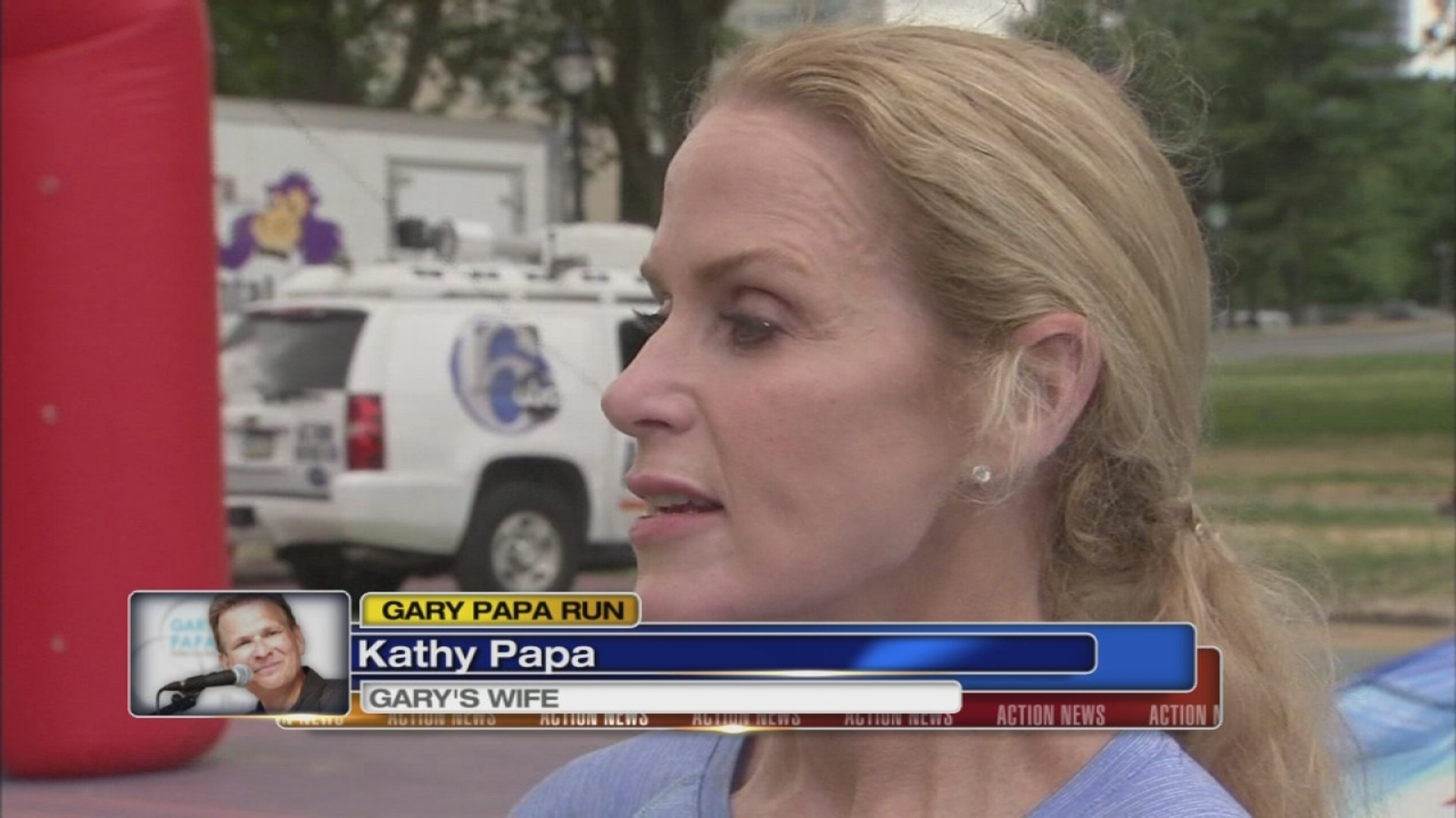 Kathy Papa speaks at the Gary Papa Run - 6abc Philadelphia