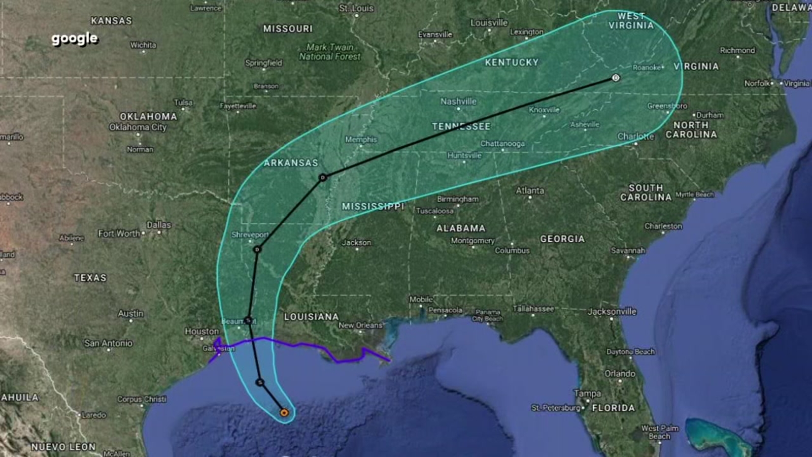 Tropical Storm Cindy moves closer to Gulf Coast - ABC7 New York
