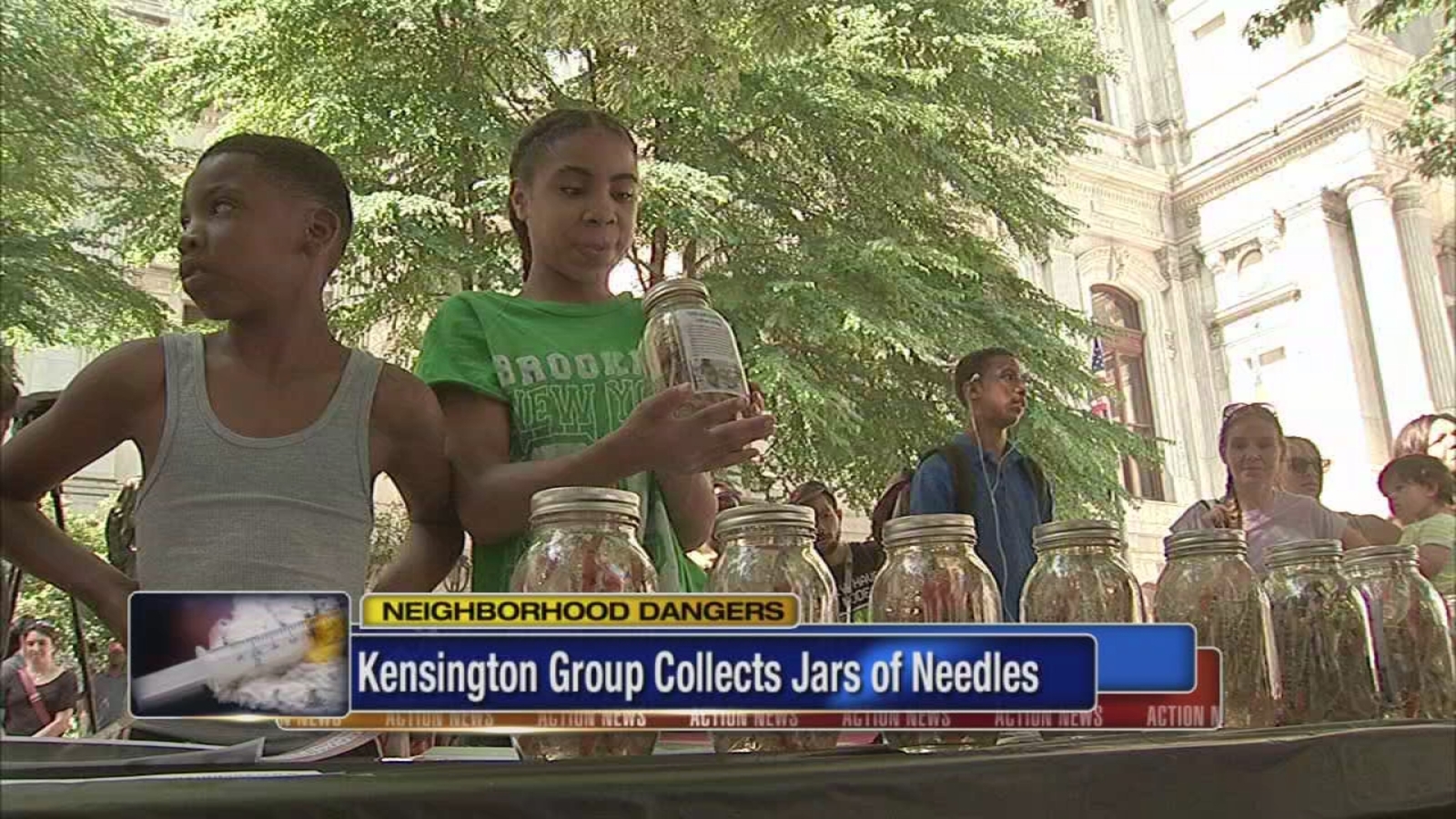 Kensington group delivers jars of needles to City Hall to raise ...