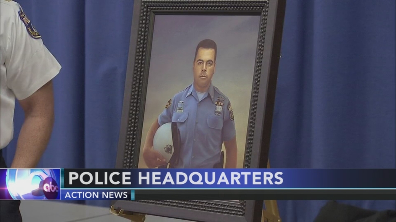Portrait unveiled of fallen Philadelphia police officer - 6abc Philadelphia