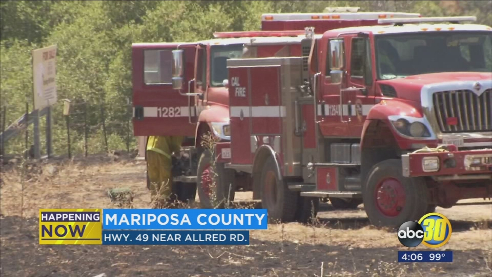 Evacuations lifted for residents near wildfire in Mariposa County - ABC30 Fresno