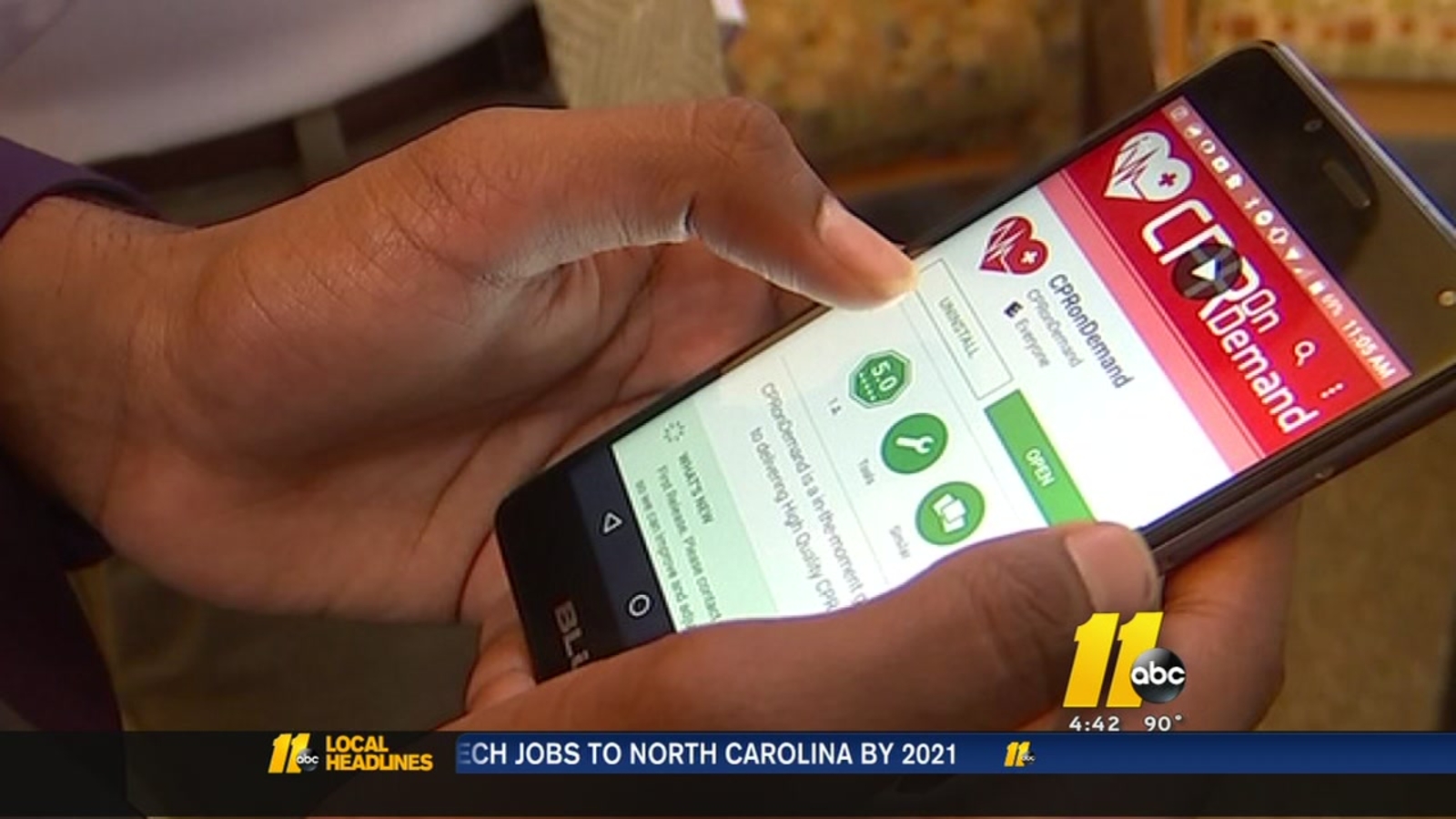 Raleigh students create CPR on demand phone app - ABC11 Raleigh-Durham