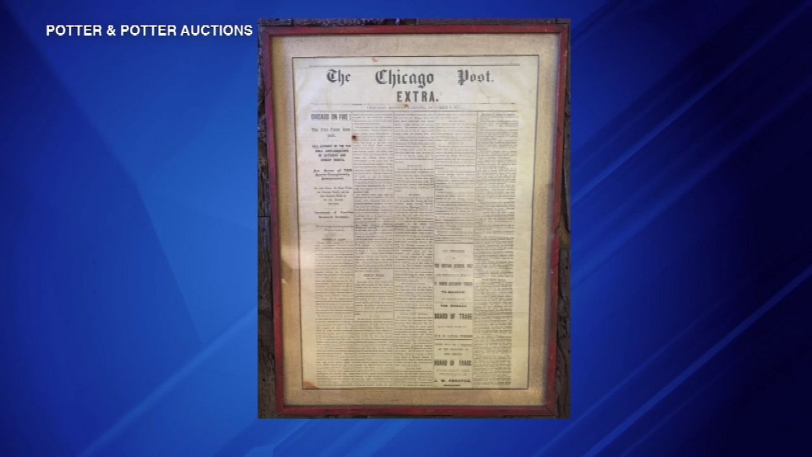 Rare Chicago Fire items to be auctioned - ABC7 Chicago
