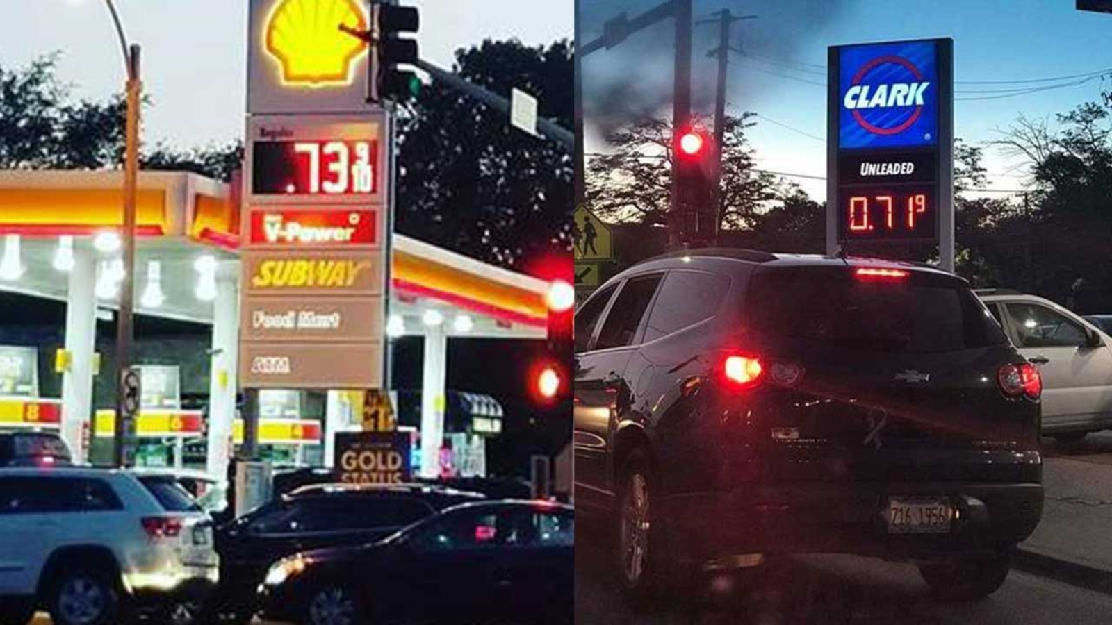 Gas price war at Brookfield stations draw lines of vehicles - ABC7 Chicago