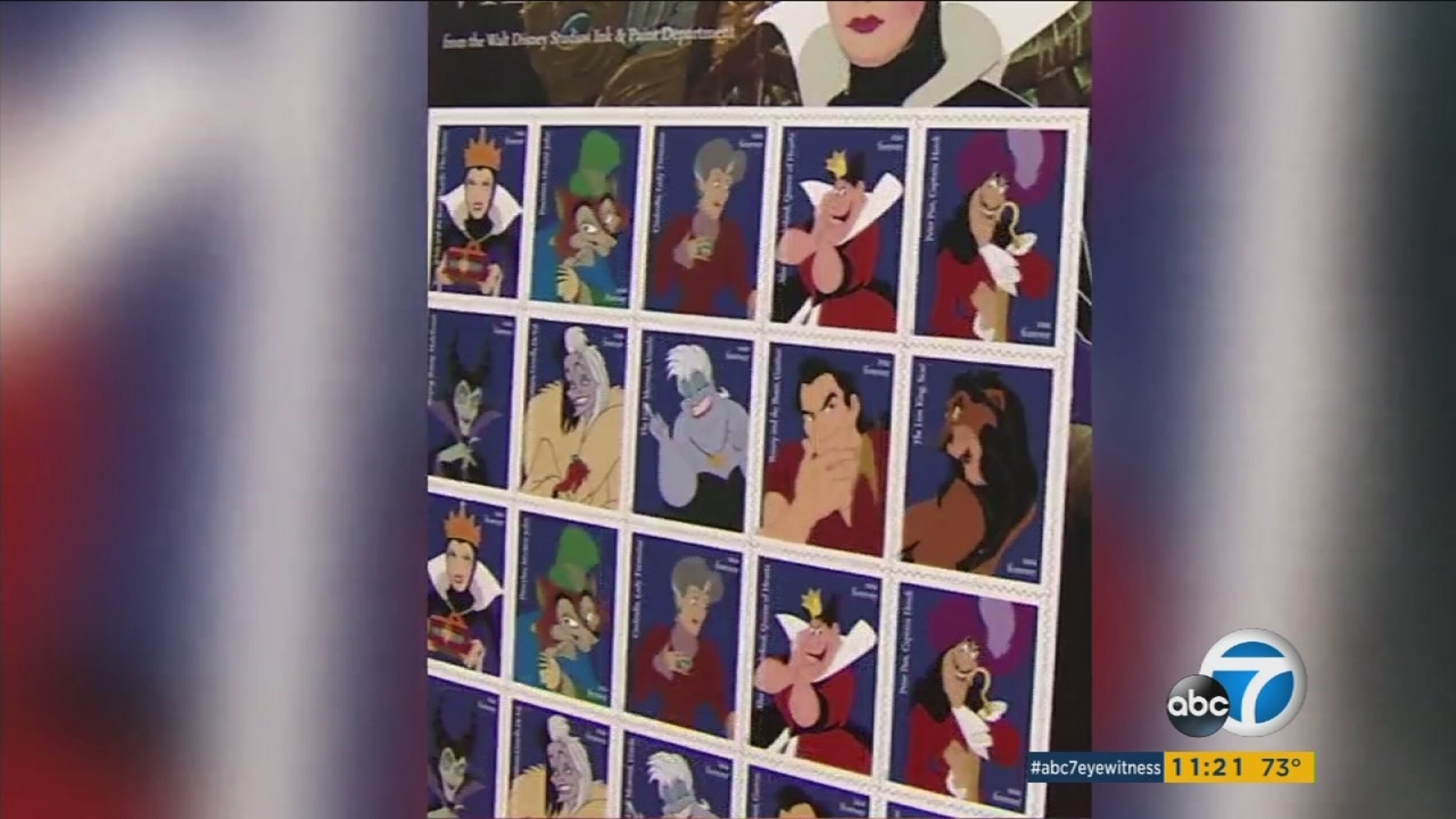 Disney villains featured on new U.S. Postal Service stamps - 6abc ...