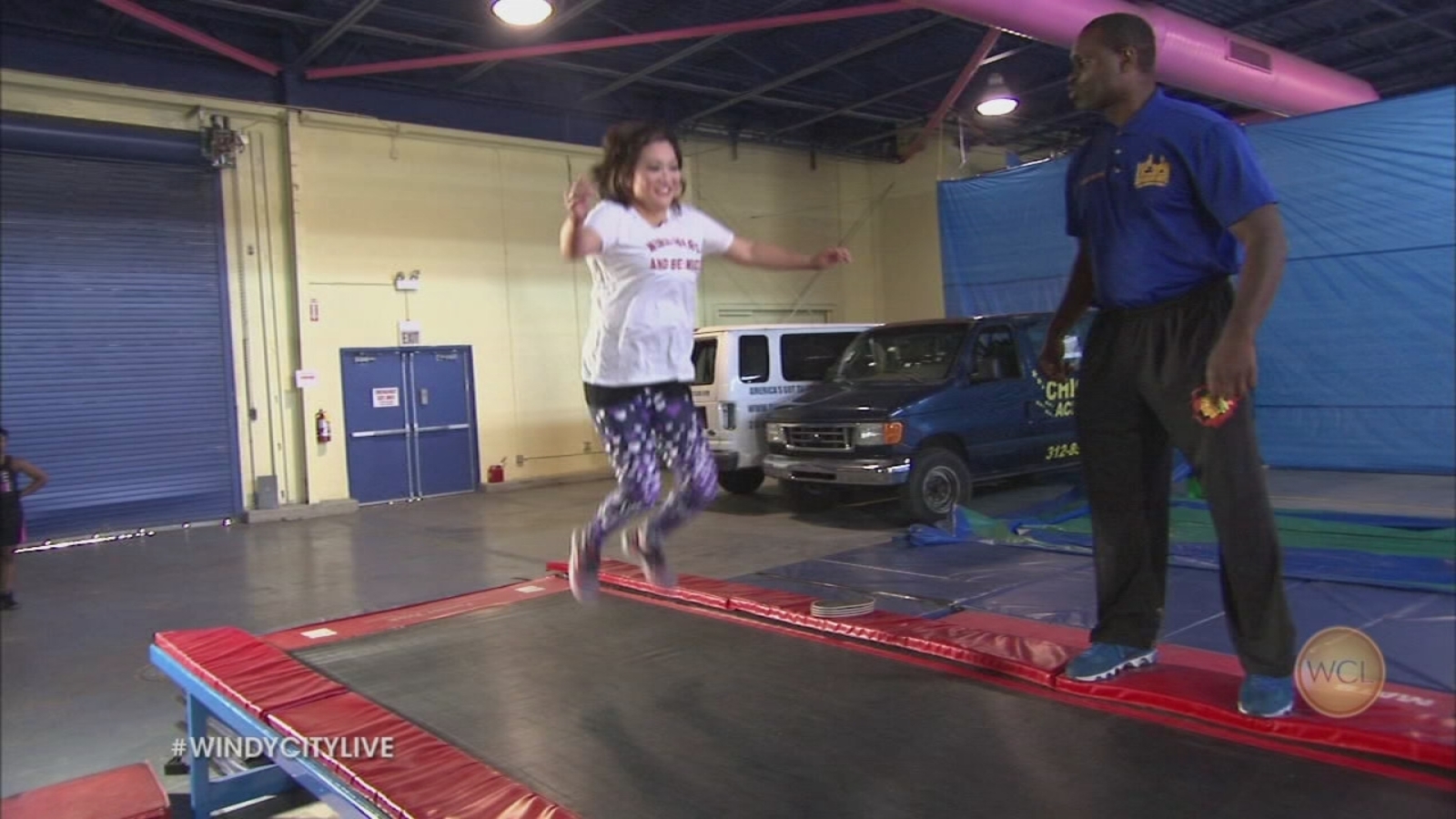 Ji hangs with Chicago Boyz Acrobatic Team - ABC7 Chicago