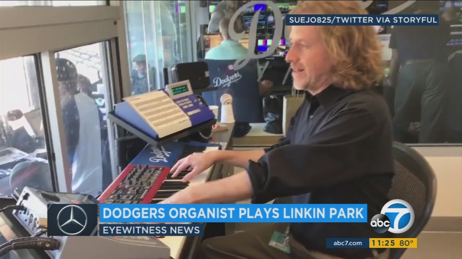 Los Angeles Dodgers organist plays Linkin Park's 'Numb' to honor ...