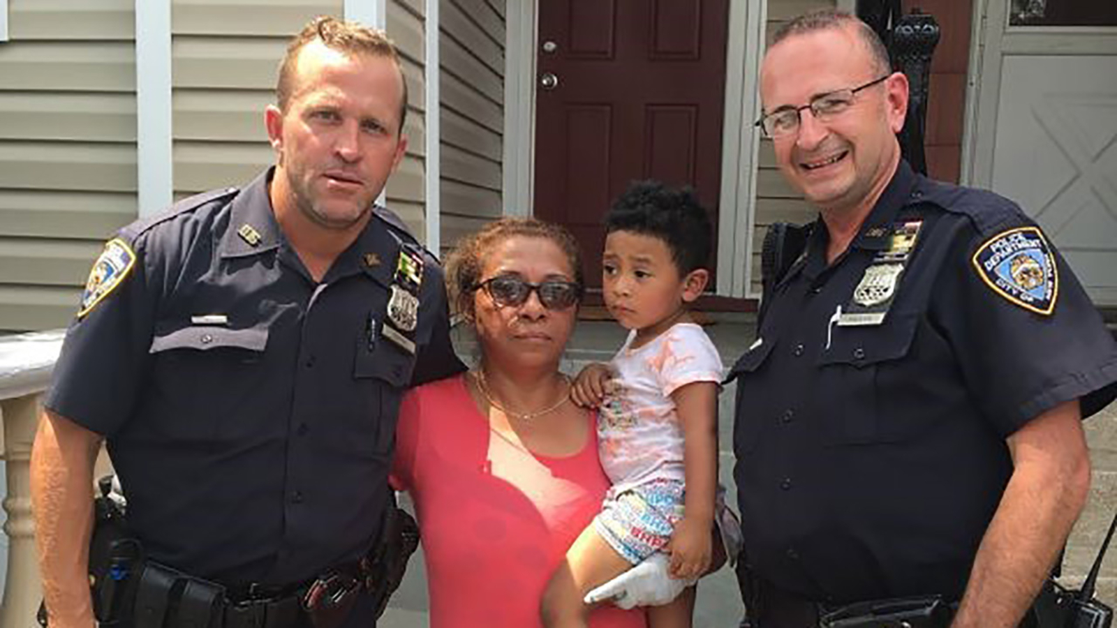 NYPD officers hailed as heroes after saving grandmother, 2-year-old boy ...