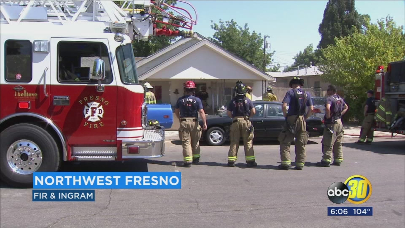 Northwest Fresno house fire displaces family of eight - ABC30 Fresno