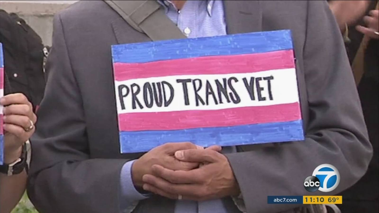 Military members at LA LGBT center speak out amid Trump trans military ...