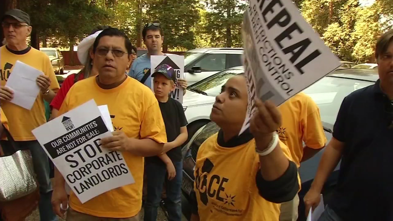 Statewide protests take place calling for a stop on all rent increases ...