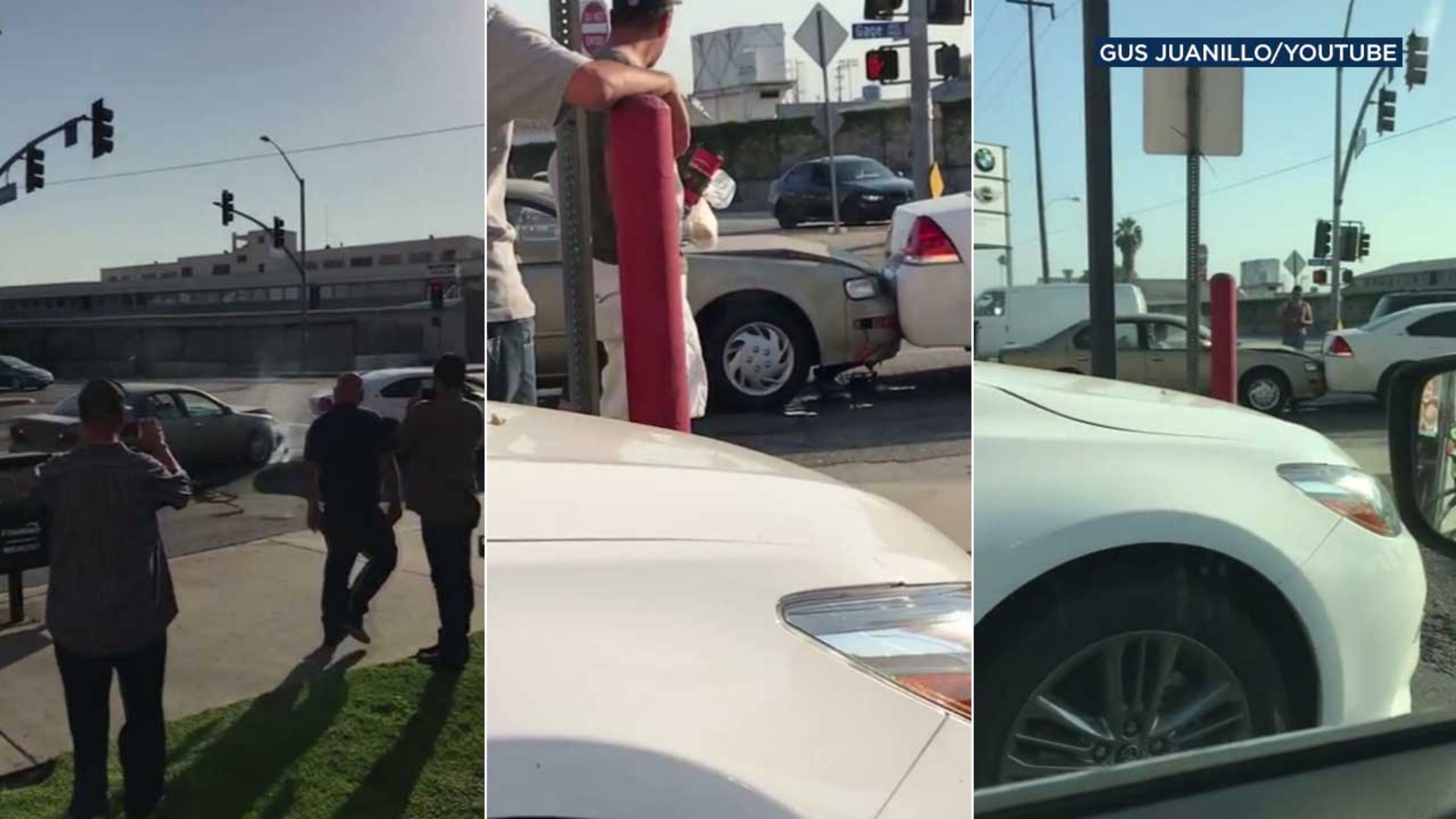 VIDEO: Driver repeatedly rear-ends car in apparent road rage attack in ...