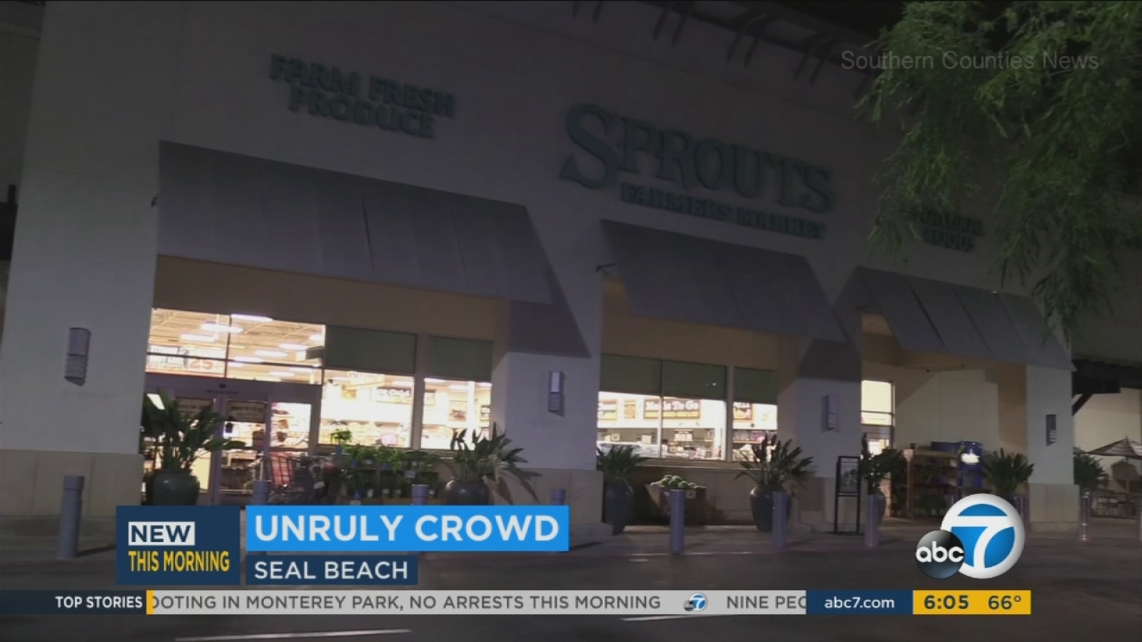 Group swarm police who arrest man doing donuts in Seal Beach grocery ...